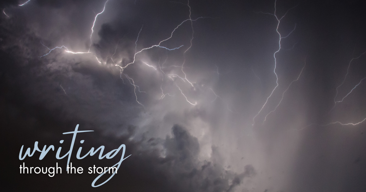 Writing through the Storm – CAROLYN BENNETT FRAISER